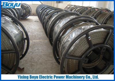 China 22mm Anti-Twisting 18 Strands Braided Steel Wire Rope with 389kN Breakage Load for Overhead Transmission Line Stringing for sale