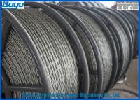 China 13mm 120kN Anti-Twist Galvanized Steel Wire Rope for Overhead Transmission Line Stringing for sale