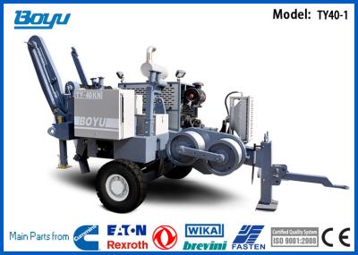 China German Rexroth Pump Reducer Motor Cummins Engine Transmission Line Stringing Equipment Hydraulic 4T Conductor Puller for sale