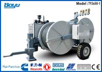 China Pulling Type 2 x 50KN Hydraulic Cable Tensioner for Twin-bundle conductor Cummins Engine German Rexroth Pump for sale