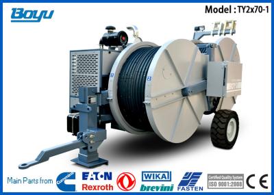 China 2x70kN Hydraulic Line Tensioner Cummins Engine Rexroth Pump Wheel Diameter 1700mm for sale