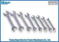 China Senior Alloy Steel Double Open End Wrench 4x5 to 65x75 mm Transmission Line Tools for sale