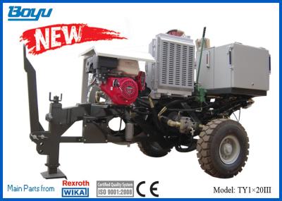 China 20kN Hydraulic Tensioner Honda GX390 Engine 800mm Bull Wheel Rexroth Speed Reducer for sale