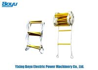 China Insulated Nylon Escape Rope Ladder 12mm x 300mm for Transmission Line Stringing for sale