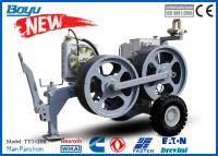 China 20kN No Engine Tensioner Tension Stringing Equipment 800mm Bull Wheel German Rexroth Speed Reducer for sale