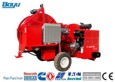 China 77KW Hydraulic Cable Tensioner with Cummins 4BT3.9 Engine 80KN Wire Stringing Equipment for sale