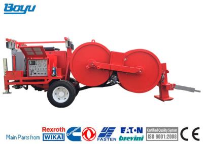 China Hydraulic Tensioner 1500mm Bull-wheel Diameter Tension Stringing Equipment 2x70kN for sale