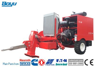 China Transmission Line Stringing Hydraulic Puller 180kN Intermittent Pulling Force 750mm Bullwheel for sale