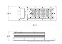 China White 6600 Lm	LED Exterior Pole Lights Cool White 50000 Hours Lifespan for sale