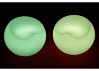 China Illuminated Led Light Furniture Apple Shape Chair Cocktail Full Color Changing for sale