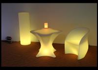 China Modern Flash Led Patio Furniture IP54 Light Up Garden Chairs Wear Resistance for sale