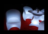 China Modern Flash Led Patio Furniture IP54 Light Up Garden Chairs Wear Resistance for sale