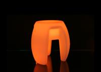 China Outdoor Colorful LED Illuminated Furniture Led Triangular Stool 80000h Life Time for sale