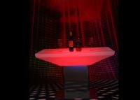 China Glowing Illuminated Bar Tables 15 Colors Metal Stand 12 Months Warranty for sale