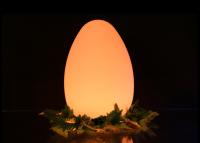 China Battery Operated Led Outdoor Furniture Egg Shaped 26×29cm Adjustable Brightness for sale
