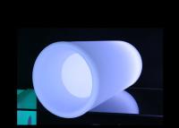 China Multi Color LED Illuminated Furniture 240V Light Up Flower Pots PE Coated for sale