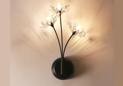 China Flower Crystal Led Wall Decorative Lights Lights 240V Good Chromaticity for sale