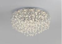 China Round Warm Round Crystal Pendant Lighting Led Lights For Bedroom Ceiling for sale