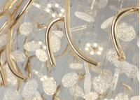 China Round Warm Round Crystal Pendant Lighting Led Lights For Bedroom Ceiling for sale