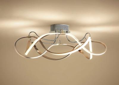 China 3d Long Strip Led Ceiling Light Fixtures Residential Gorgeous Decoration for sale
