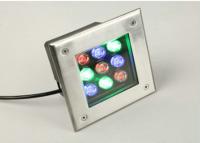 China Square In Ground Lighting Led Rectangle Stainless Steel Underground Garden Lights for sale
