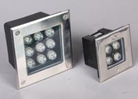 China Square In Ground Lighting Led Rectangle Stainless Steel Underground Garden Lights for sale