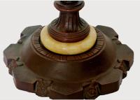 China Vintage Baroque Warm Light Floor Lamp With Led Bulb Tiffany Style Easy Move for sale