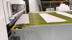 China Roll To Sheet Sandwich Automatic Paper Cutting Machine High Speed 50Hz for sale