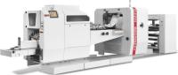 China RZJD-G350J Sharp Bottom Paper Bag Machine Full Automatic High Speed for sale