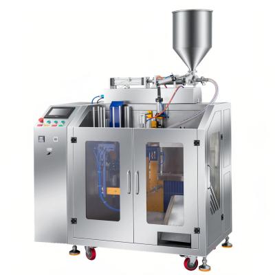 China Cream Liquid Premade Pouch Packing Machine 220V / 110V Automatic Premade Pouch Packing Machine for sale