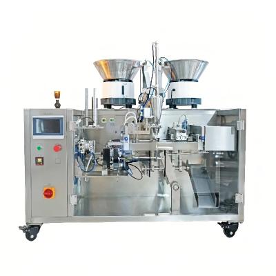 China Double Disk Premade Pouch Packing Machine Counting Premade Pouch Filling Sealing Machine 2.6KW for sale