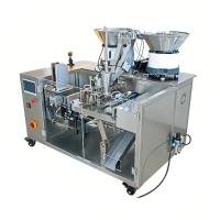 China Double Disk Premade Pouch Packing Machine Counting Premade Pouch Filling Sealing Machine 2.6KW for sale