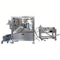 China Premade Pouch Fill And Seal Machine Liquid Sauce Premade Bag Packing Machine 5.2kw for sale