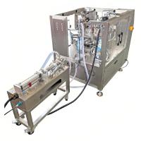 China Premade Pouch Fill And Seal Machine Liquid Sauce Premade Bag Packing Machine 5.2kw for sale