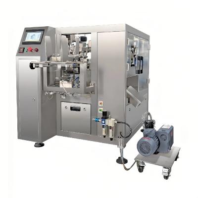 China Premade Bag Filling And Sealing Machine Granule Premade Pouch Fill And Seal Machine 5kw for sale