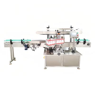 China Full Automatic Labeling Machine Vertical Double Sided Labeling Machine High Efficiency for sale
