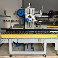 China Top And Bottom Flat Labeling Machine 500W Carton Labeling Machine Customized for sale