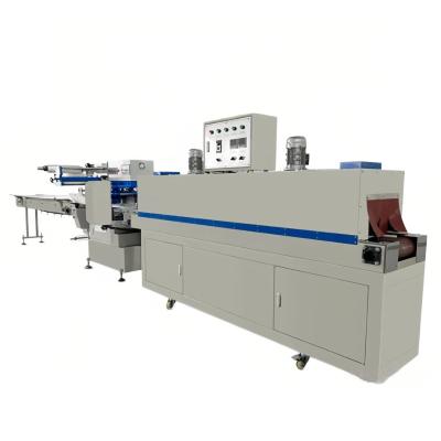 China Pillow Type Shrink Wrap Packing Machine High Efficiency Industrial Shrink Wrapping Machine 15.5kw for sale