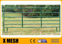 China Frame 1.66 Inch 13ga Livestock Fencing Panels Tube 5 Rails 64 Inch High 16