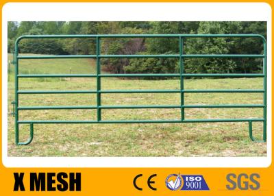 China Frame 1.66 Inch 13ga Livestock Fencing Panels Tube 5 Rails 64 Inch High 16