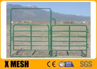 China 12 Inch Legs Horse And Cattle Panels Green Powder Coated Farm Field Tube for sale