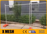 China Pre Galvanized 2400x2100mm Temporary Fence Mesh Australia Standard With Base for sale