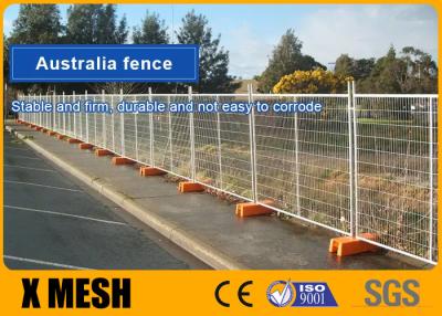 China Pre Galvanized 2400x2100mm Temporary Fence Mesh Australia Standard With Base for sale