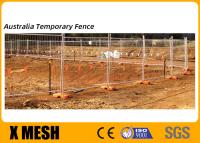 China 3.5mm Removable Temporary Mesh Fencing With Concrete Block Clamps for sale