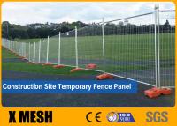 China As 4687 Standard 2.1m X 2.4m Temporary Mesh Fencing With Concrete Filled Plastic Feet for sale