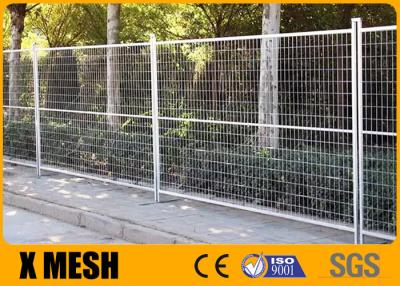 China Canada Standard Mesh Temporary Fence Powder Coated 9.5ft X 6ft With Base for sale