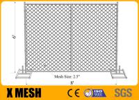 China Hot Dipped Galvanized Chain Link Mesh Fencing Od 32mm Wire 3.0mm Crowd Control for sale