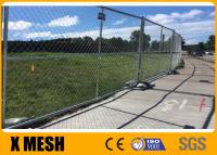 China Cyclone 9 Gauge Wire Chain Link Temporary Fencing 10 Ft Width 6 Ft High for sale