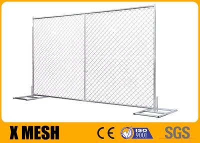 China Astm Standard 9 Gauge Chain Link Temporary Fence Od 25mm For Seaside Fields for sale