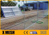 China Astm Standard 9 Gauge Chain Link Temporary Fence Od 25mm For Seaside Fields for sale